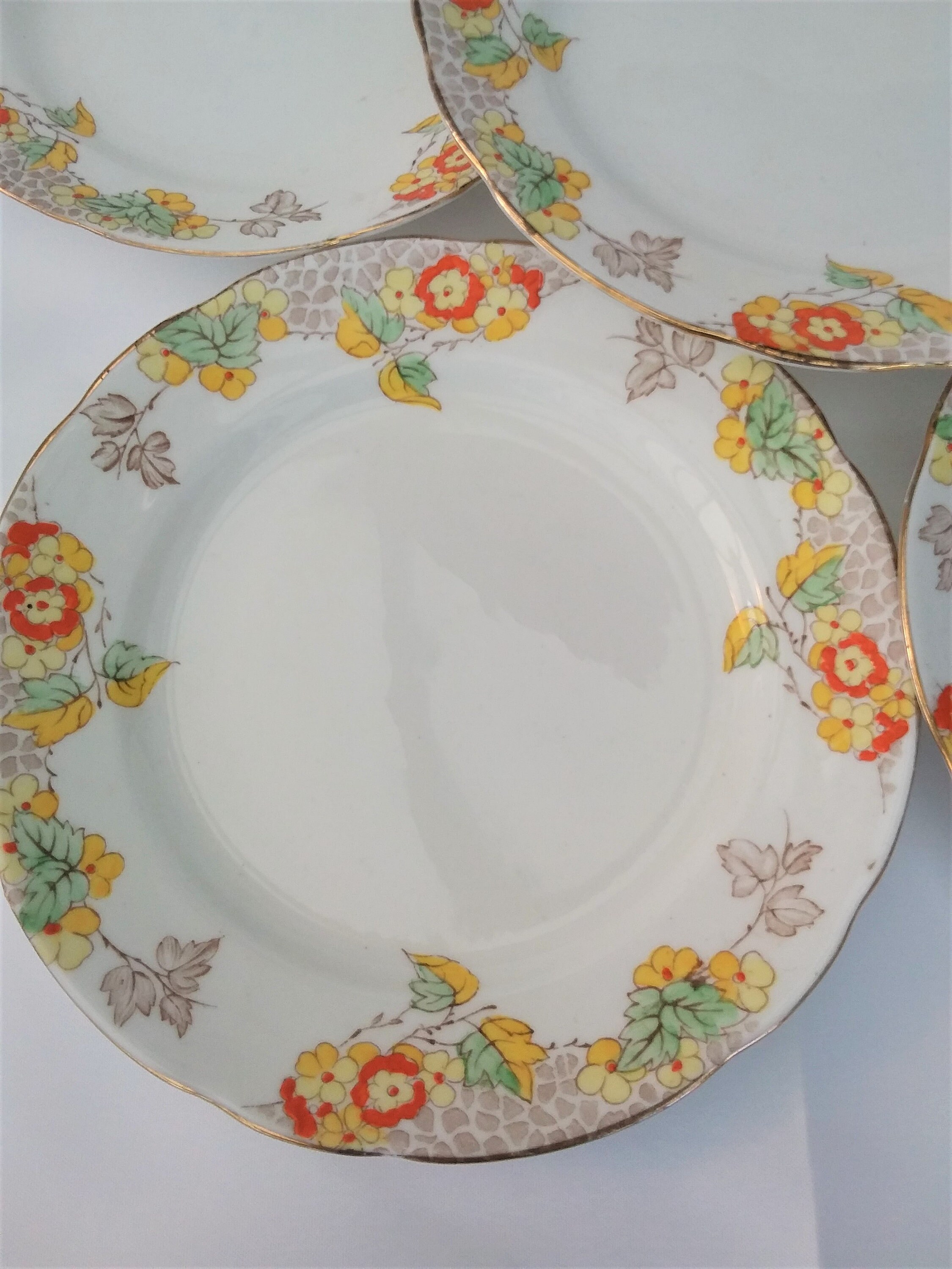 Samuel Radford Cynthia Pattern No. 8255, 7.5 Fenton Bone China Plate ...
