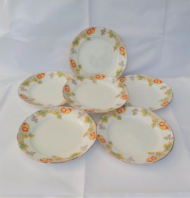 Samuel Radford Cynthia Pattern No. 8255, 7.5 Fenton Bone China Plate ...