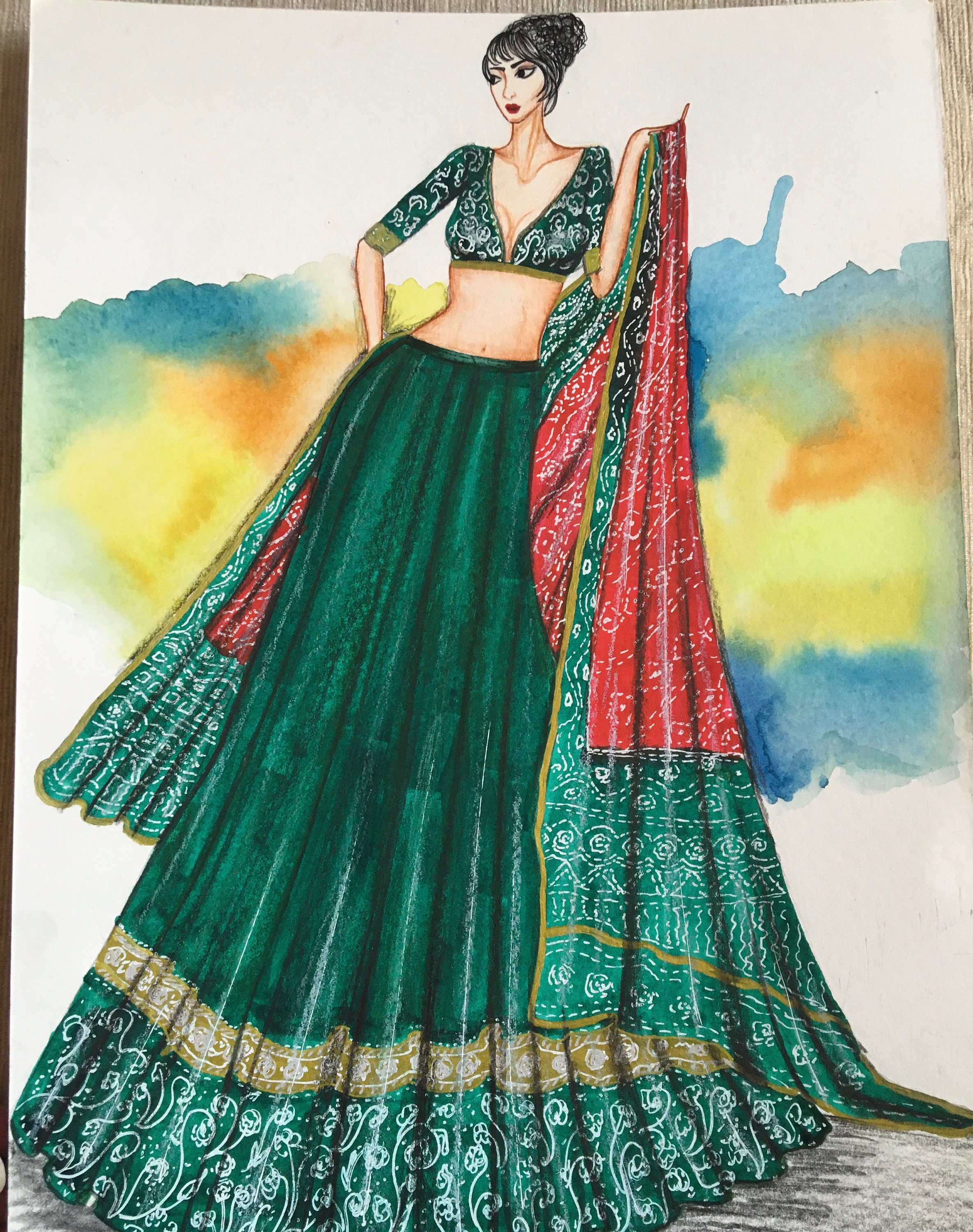 Sketches Of Indian Brides