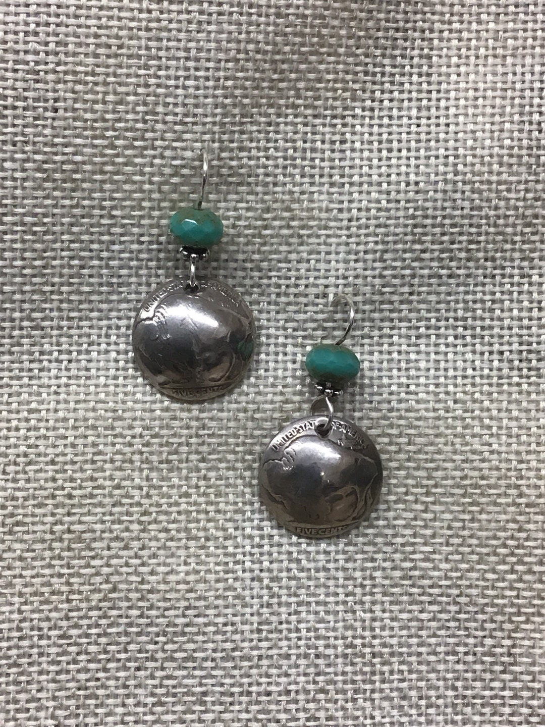 Genuine Buffalo Nickel Dangle Drop Earrings - Etsy