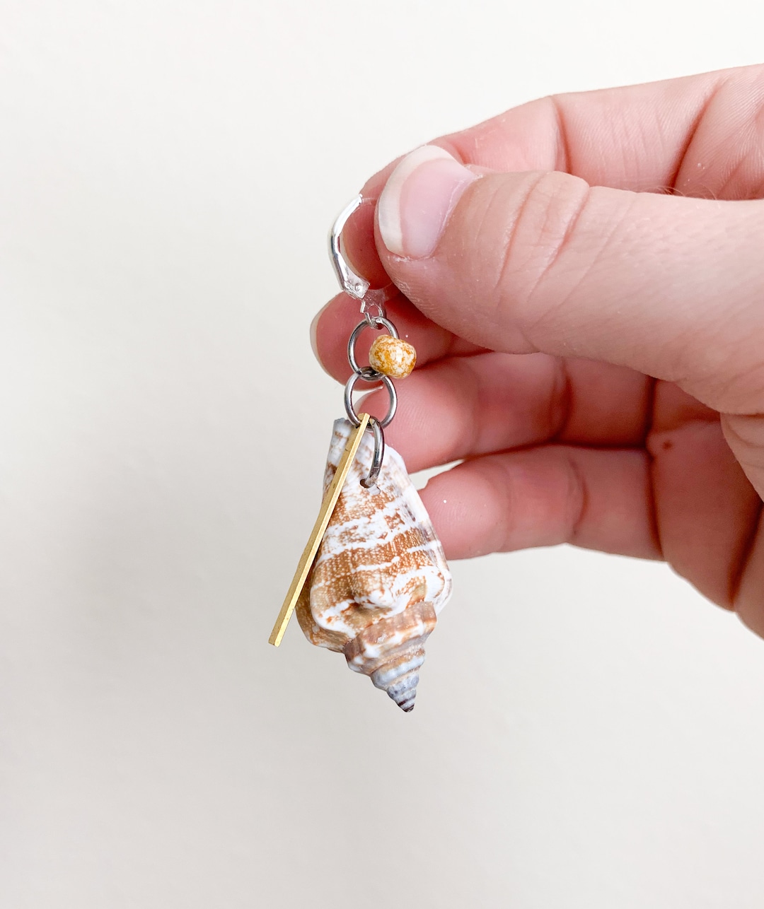 Seashell and Beaded Keychain Charms Vintage Beach Themed Keychains ...