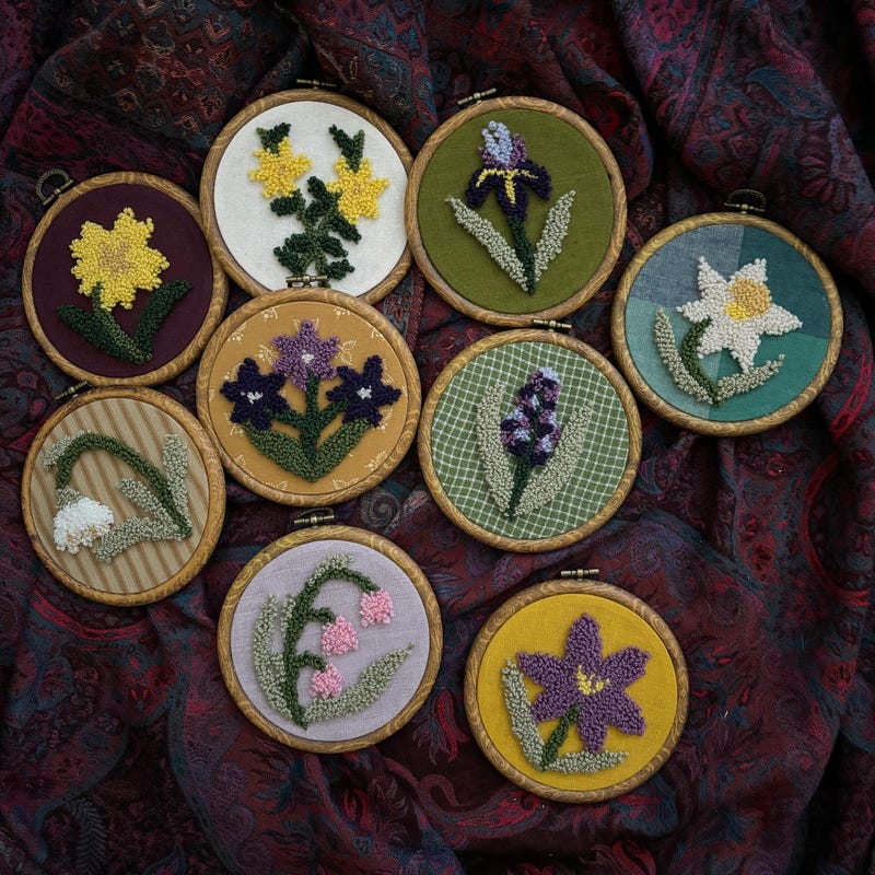 Embroidered Wall Art - Etsy