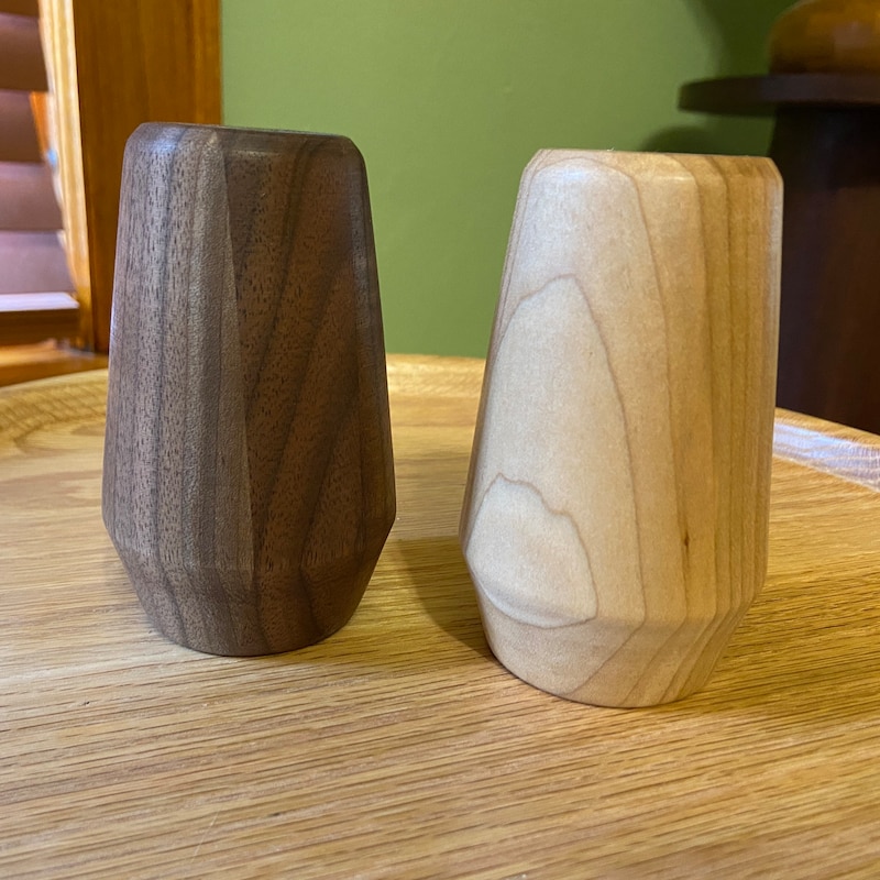 Wooden Turned Salt Shaker - Etsy