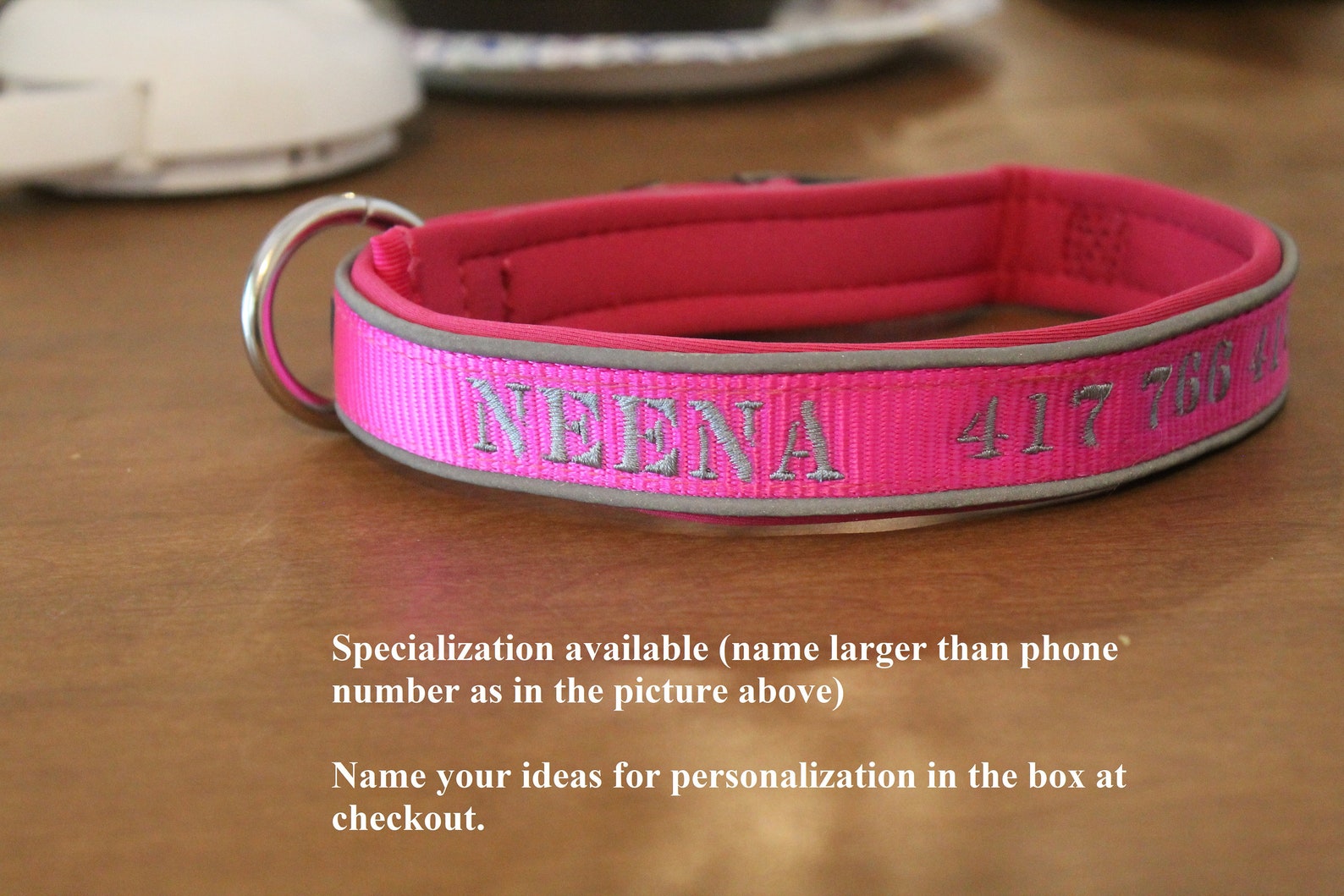 Personalized Reflective Soft Hypo Allergenic Collar for Your | Etsy