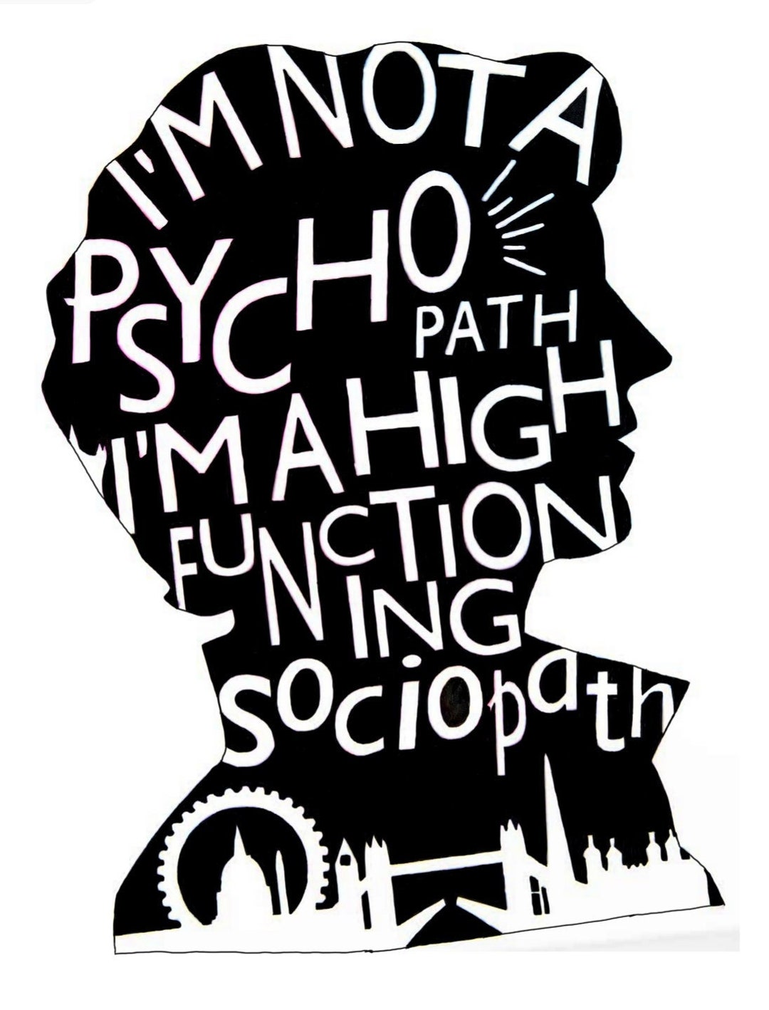 Sherlock Holmes Psychopath Head - Etsy
