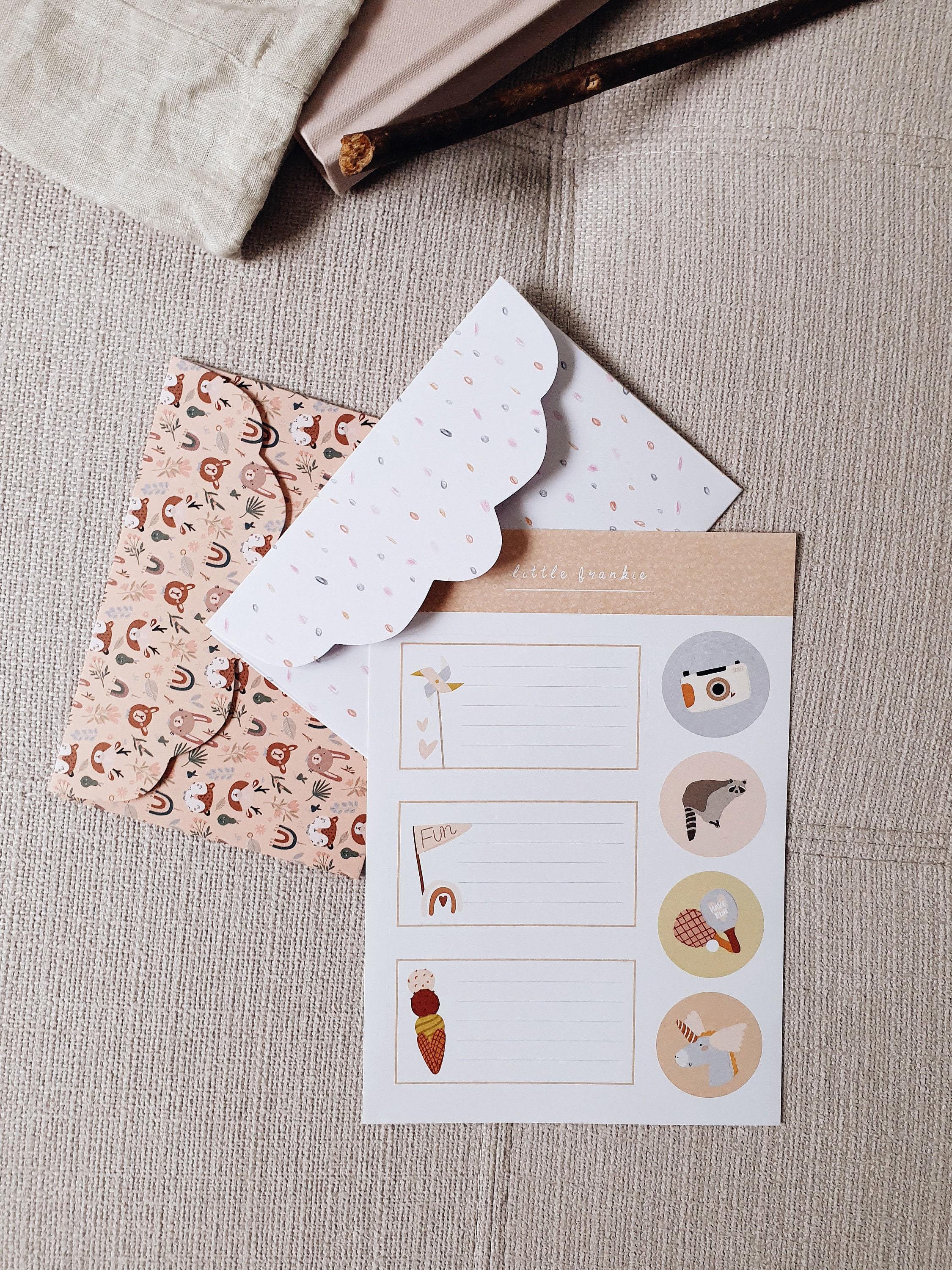 Little Frankie Letter Writing Set - Etsy Australia