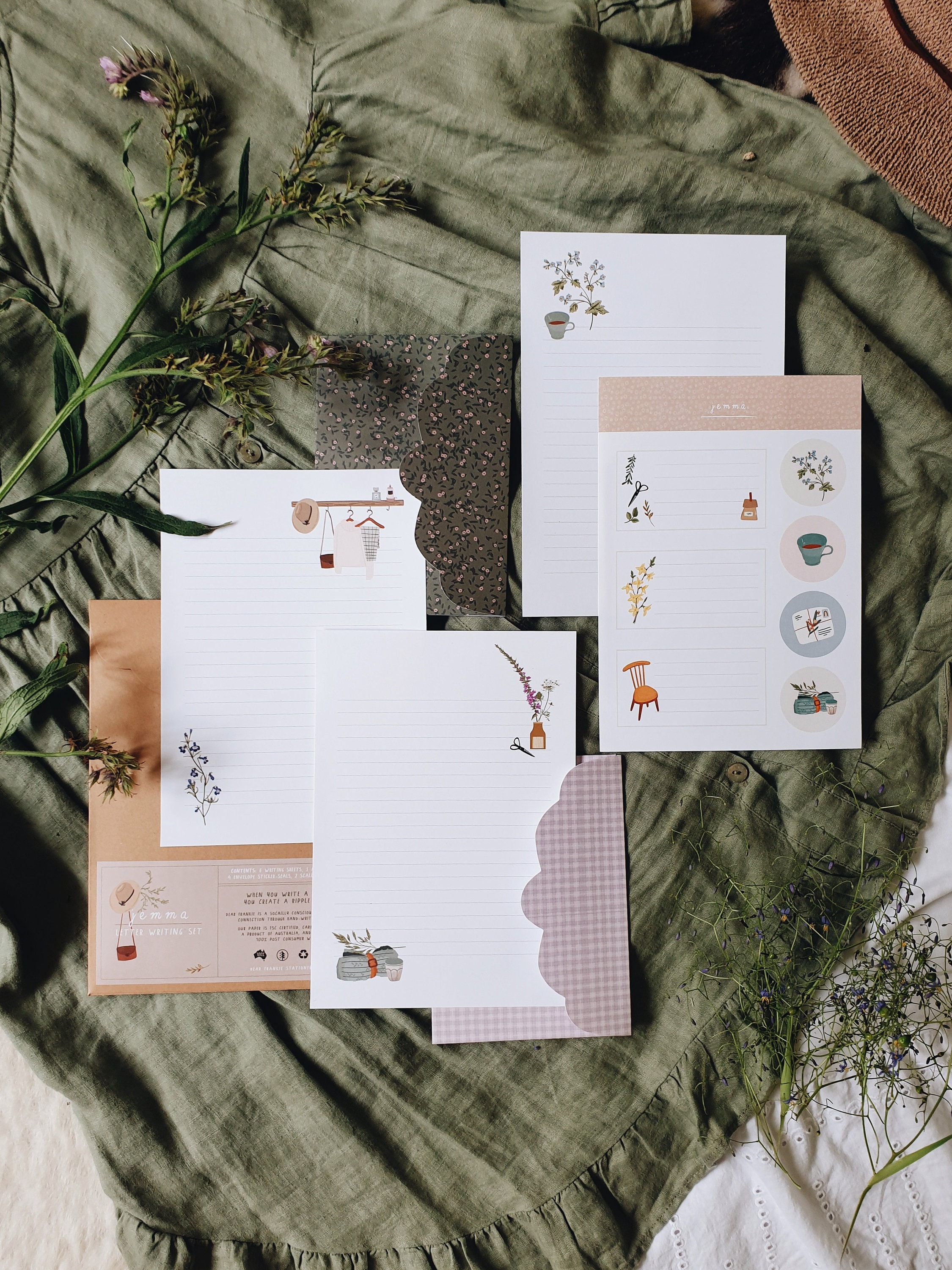 Jemma Letter Writing Set - Etsy Australia