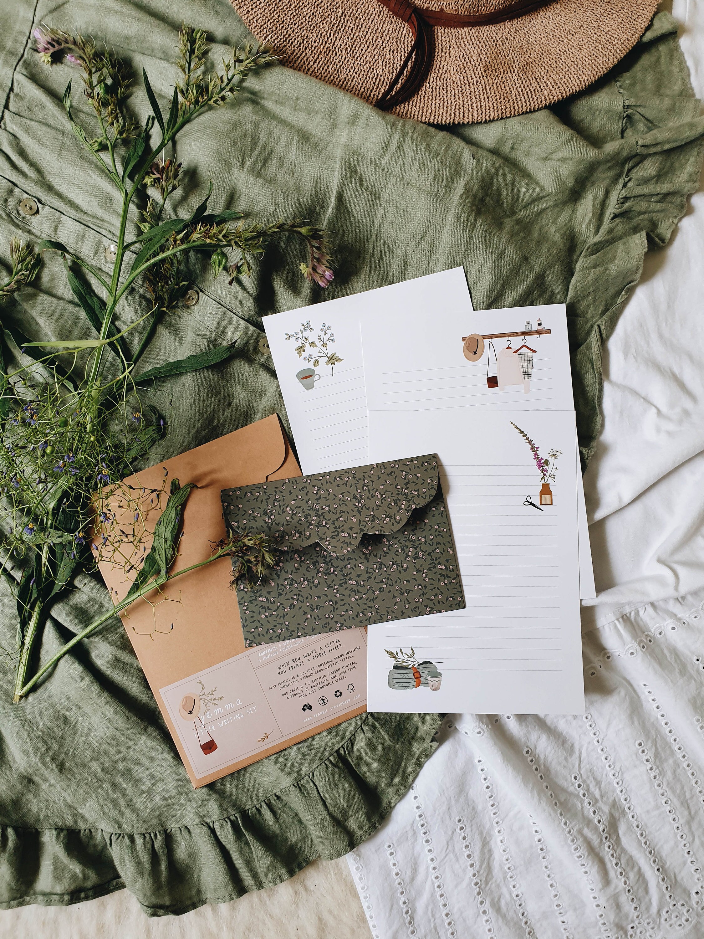 Jemma Letter Writing Set - Etsy Australia