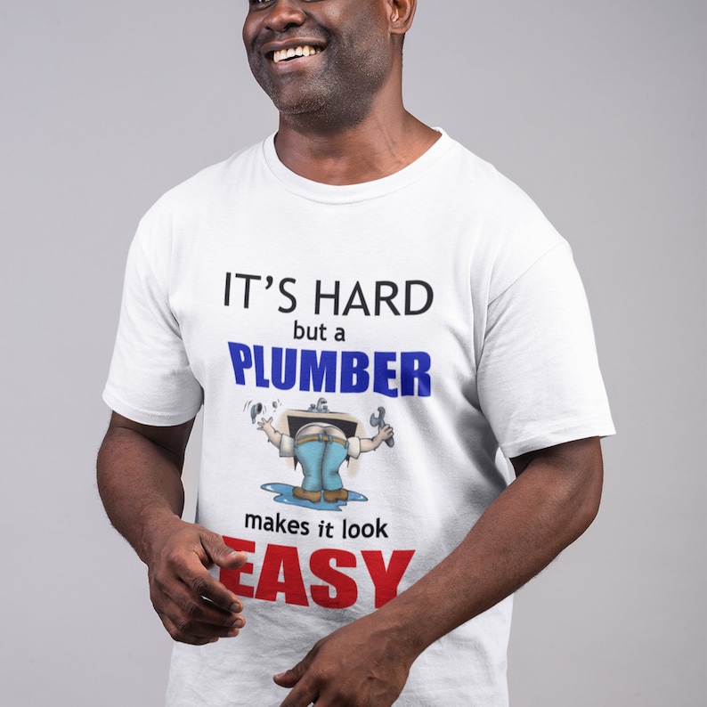 Funny Plumber's Crack Shirt It's Hard but A Plumber - Etsy