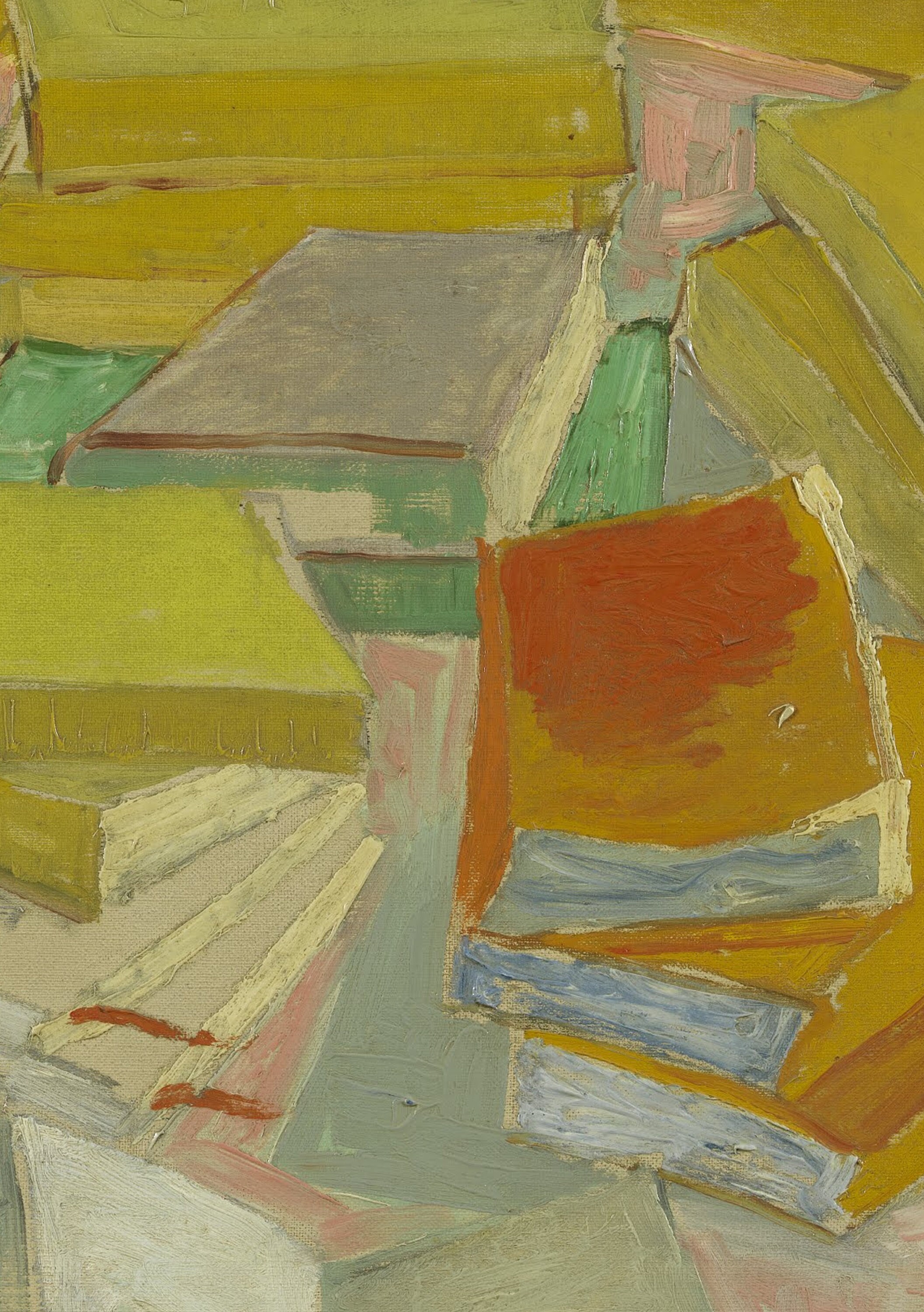Vintage Vincent Van Gogh Piles of French Novels Painting L French ...