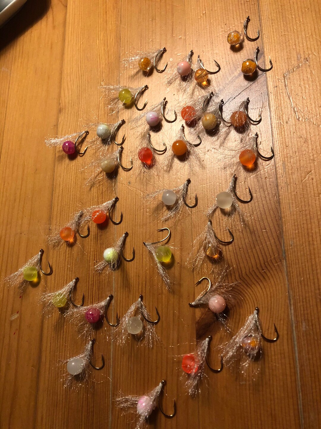 Steelhead Veiled Bead Fly 6 Pack Glass Beads - Etsy
