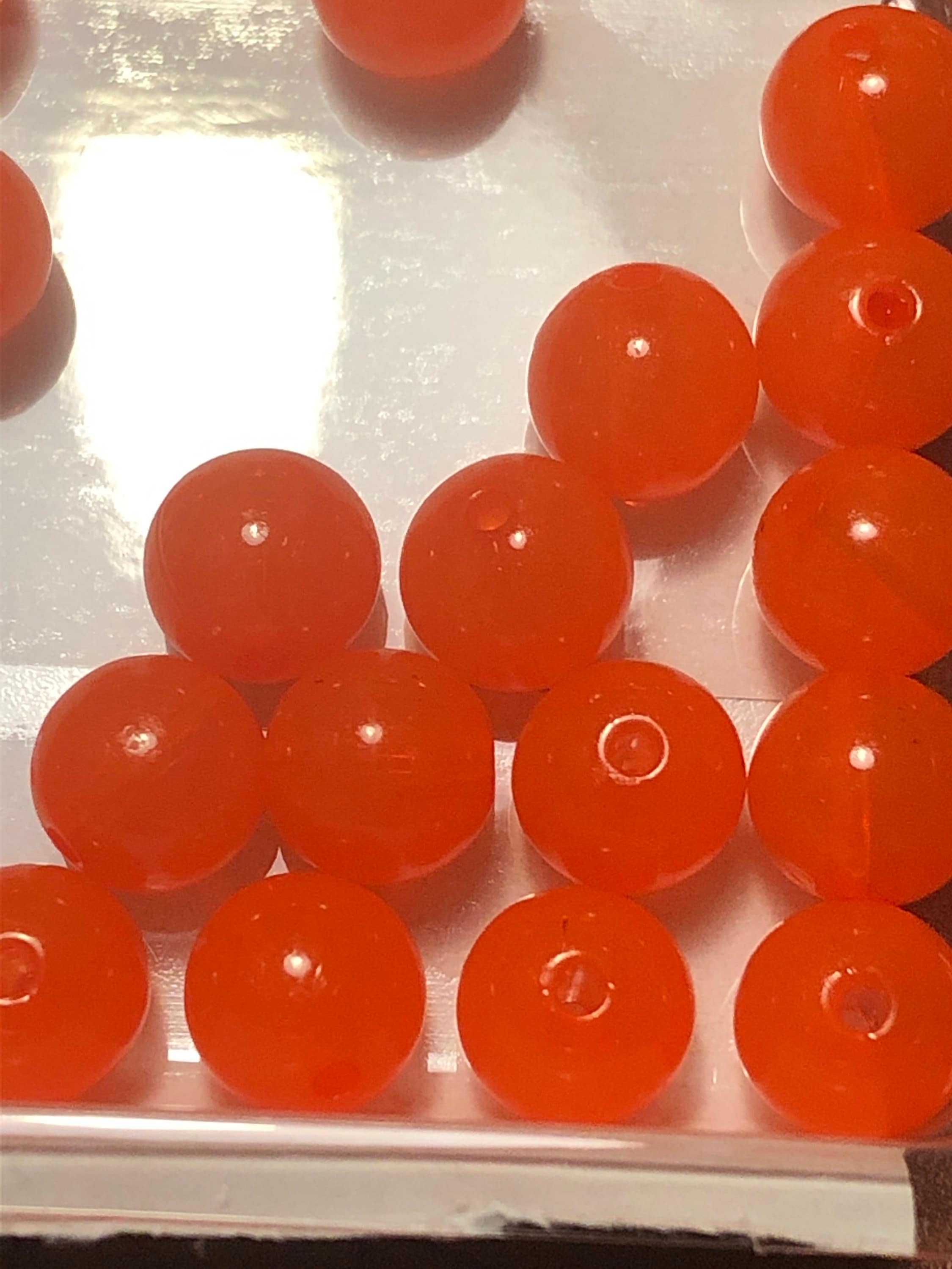 Steelhead Salmon Veiled Bead Flies Acrylic Beads, 6 Flies or 12 Flies ...