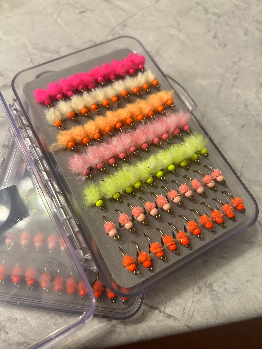 Steelhead Fly Box - “bighead Box”, 70 X 3.3mm Tungsten Beads Steelhead ...
