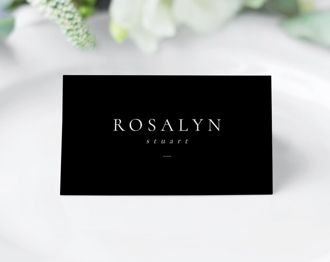 Black Name Cards With Wax Seal, Vellum Place Cards With Wax Seal, Black ...
