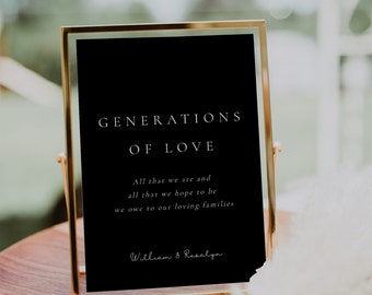 Printable Generations of Love Sign All That We Are and All - Etsy