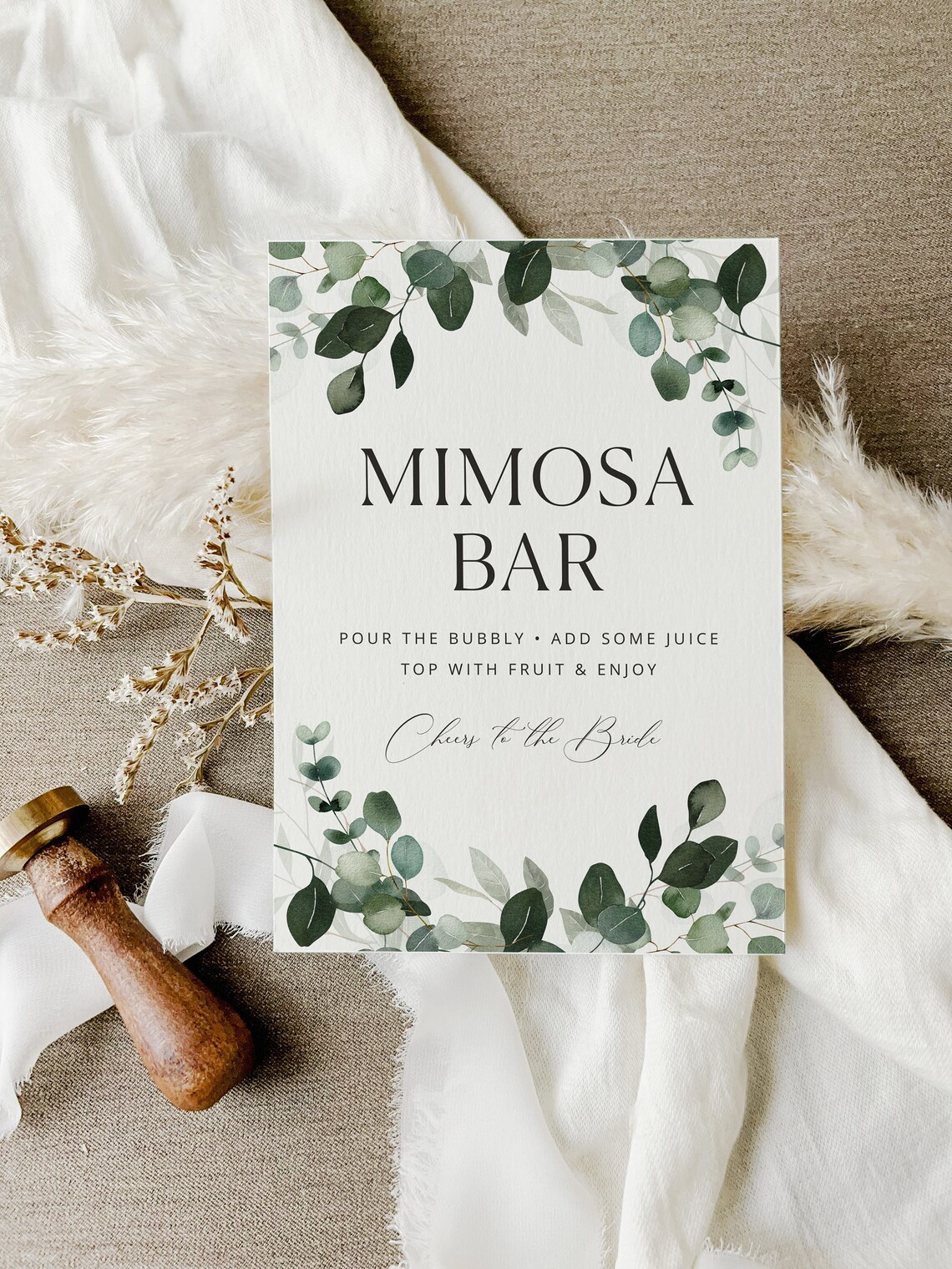 Cute Mimosa Bar Sign Mimosa Bar Sign Floral Mimosa Bar Sign - Etsy