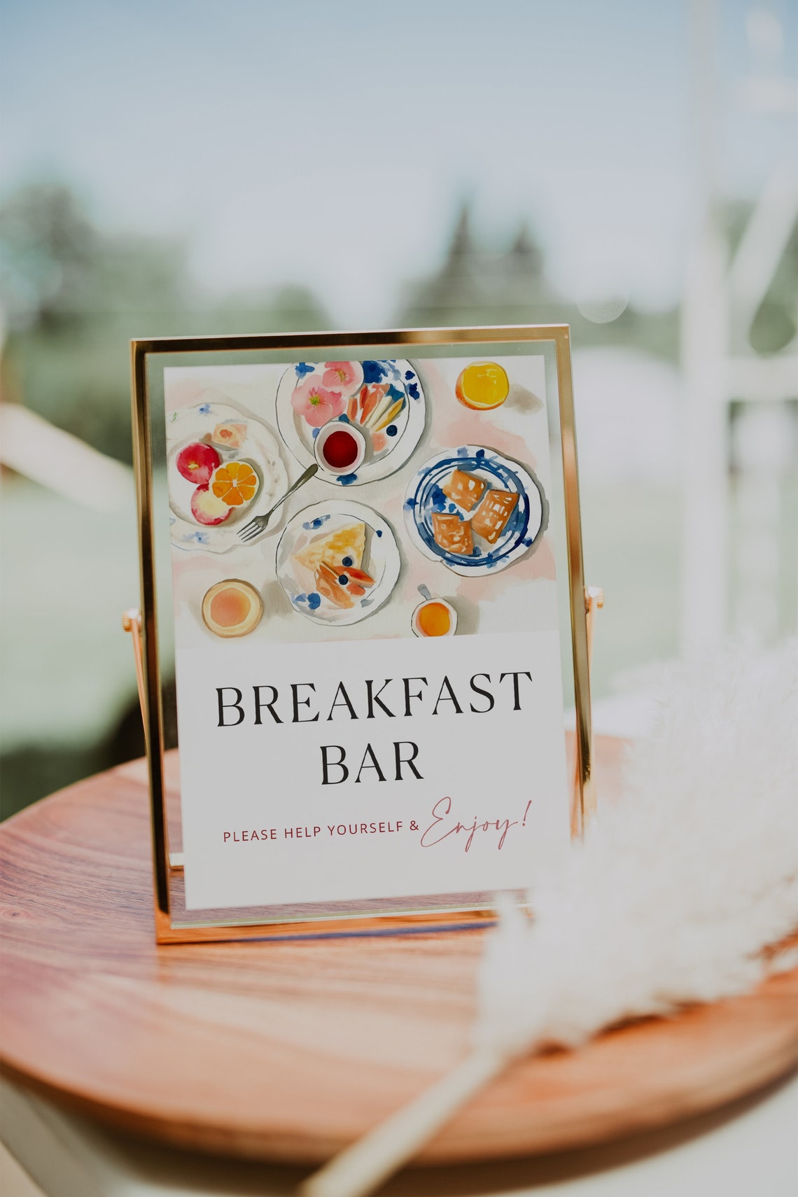 Breakfast Bar Sign, Breakfast Bar, Bridal Shower Sign, Cute Bridal ...
