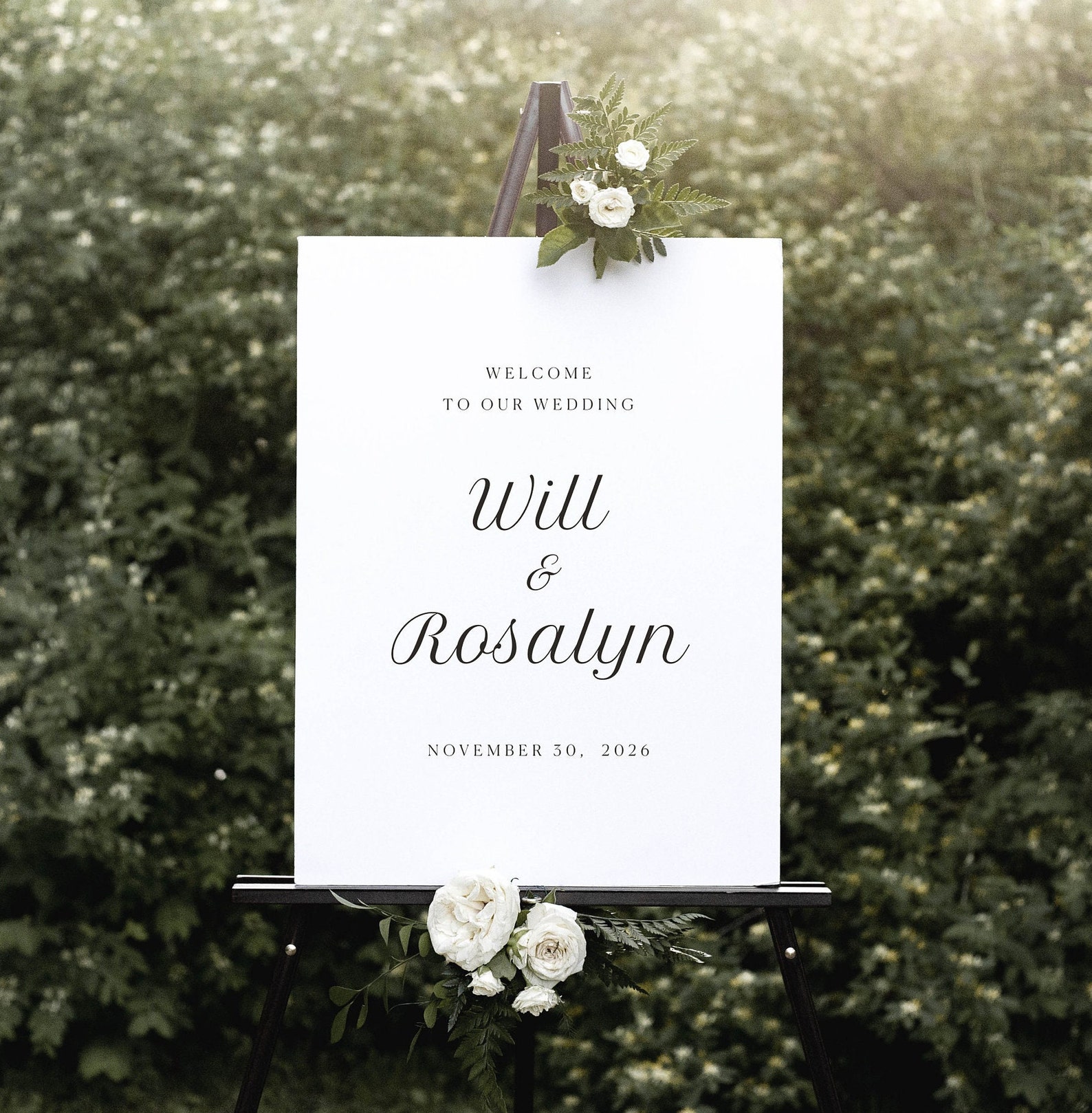 Minimalist Wedding Welcome Sign, Modern Wedding Welcome Sign, Wedding ...