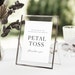 Wedding Signs Petal Toss Petal Toss Sign Wedding Favor - Etsy