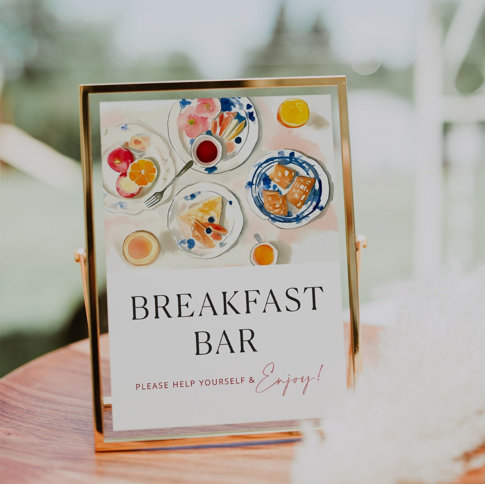 Breakfast Bar Sign, Breakfast Bar, Bridal Shower Sign, Cute Bridal ...