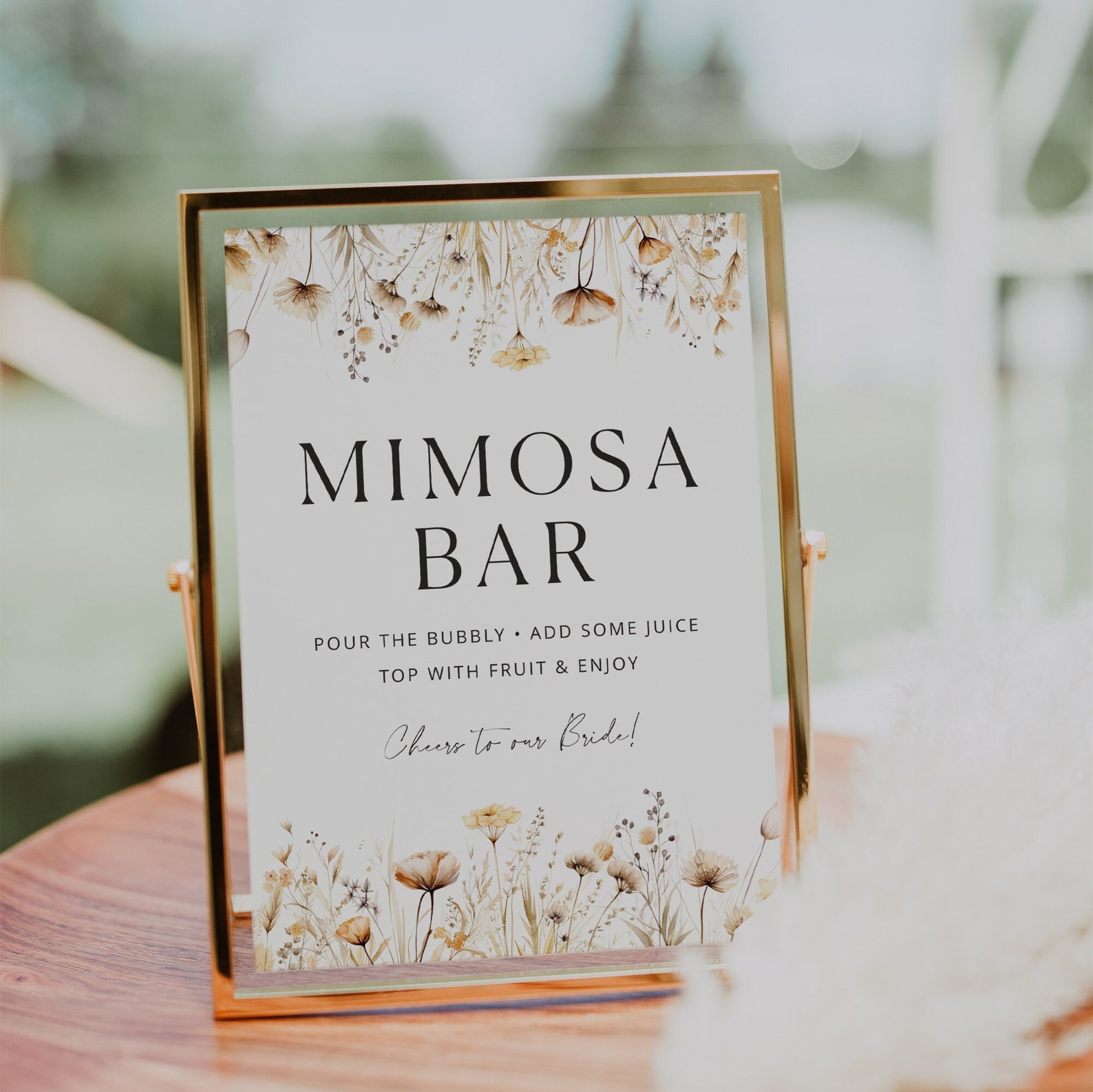Fall Bridal Shower Mimosa Bar Sign, Mimosa Bar Sign, Fall Mimosa Bar ...