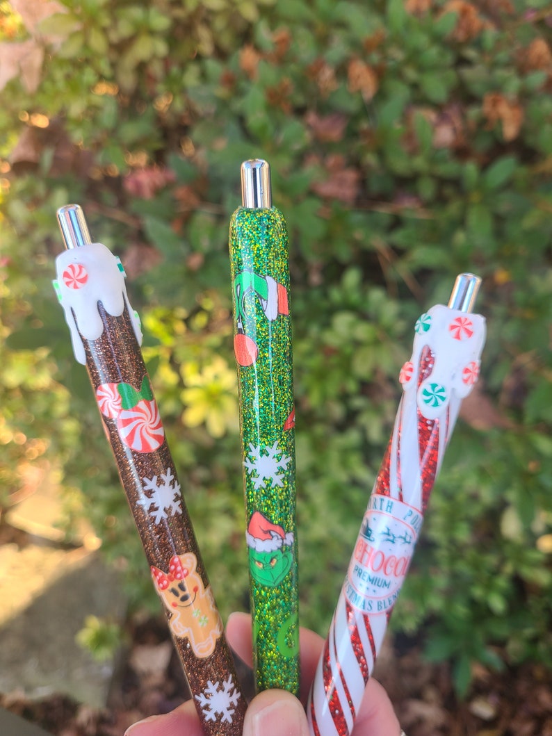 Custom Glitter Inkjoy Gel Pens, Personalized Glitter Resin Pens ...