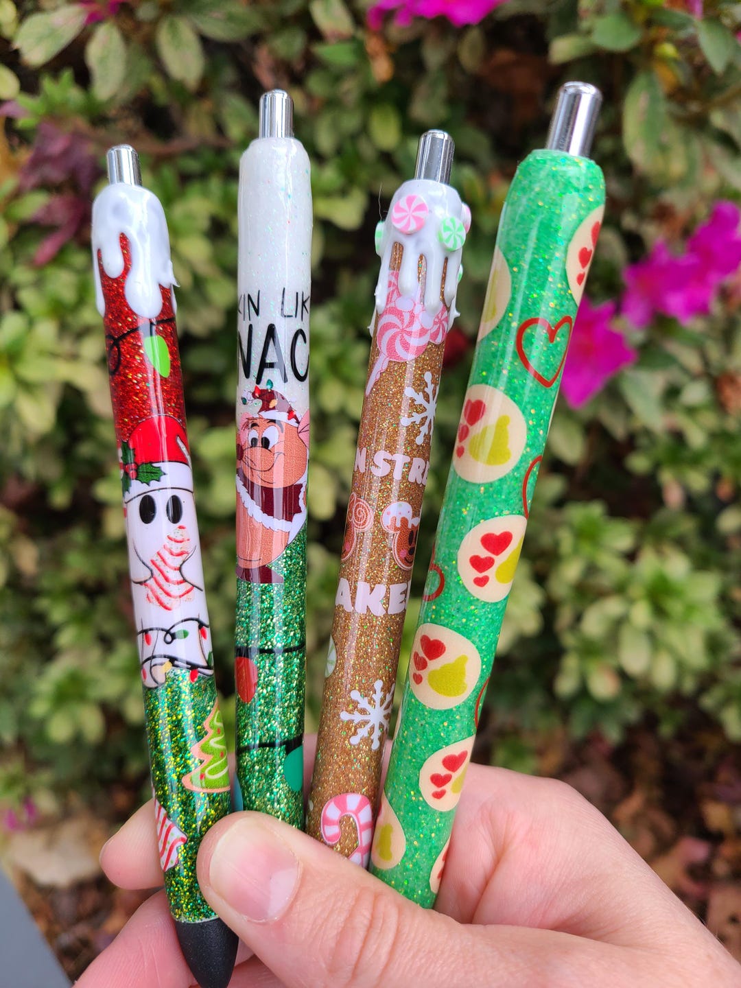 Custom Glitter Inkjoy Gel Pens, Personalized Glitter Resin Pens ...