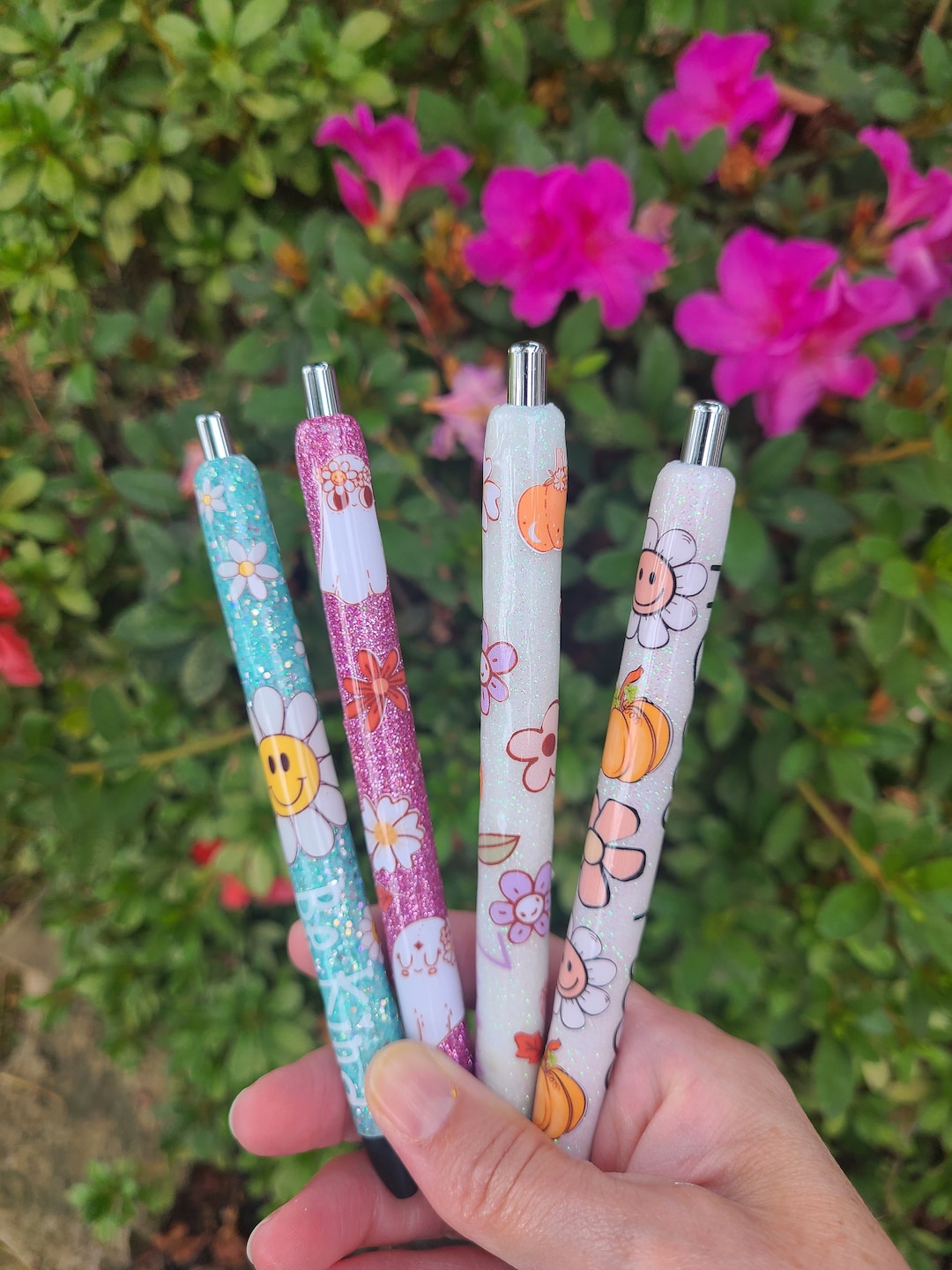 Custom Glitter Retro Fall Inkjoy Gel Pens, Personalized Glitter Resin ...