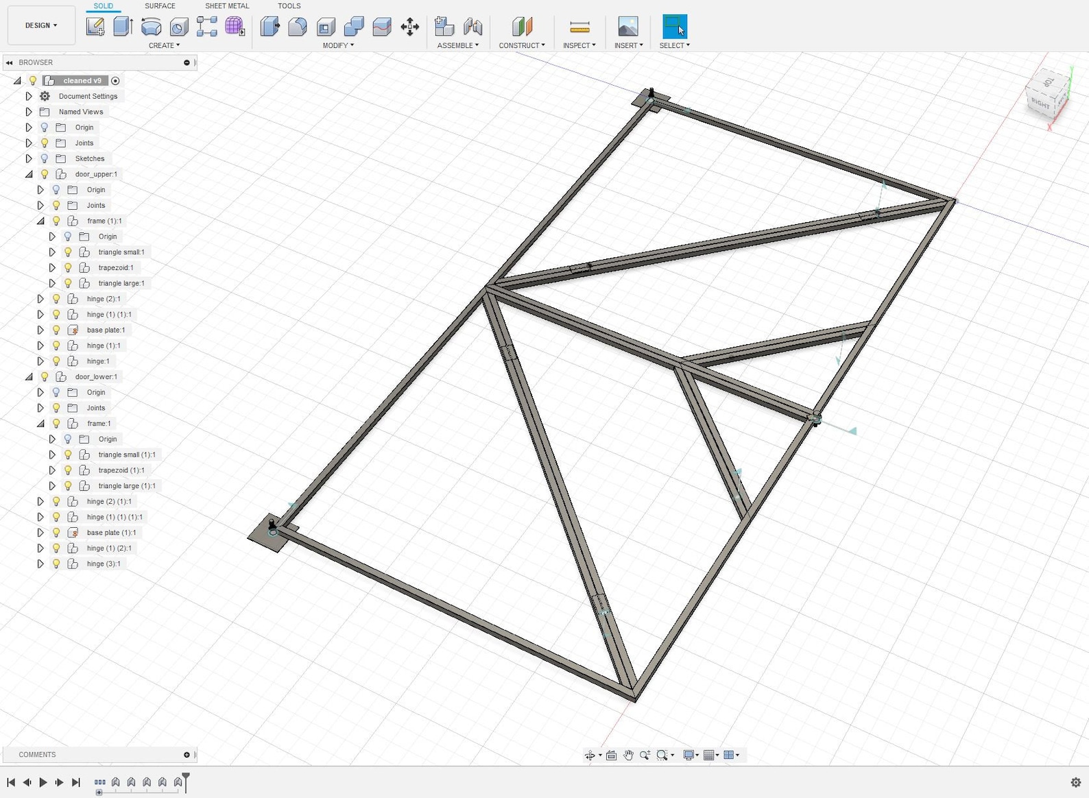 Folding Metal Door - 3D Model and Plans/blueprints - Etsy