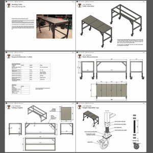 Welding Table - Plans and Measurements + 3D Model - Etsy