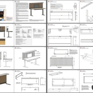 DOWNLOADABLE PLANS for Multi-purpose Standing-desk (with Integrated ...