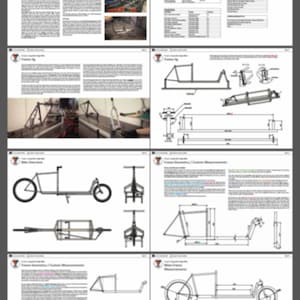 DIY Cargo Bike - Plans and Blueprints, Building Info and 3D Model - Etsy