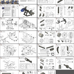 PVB-1 Belt Grinder Plans and Blueprints, Building Info and 3D Model - Etsy
