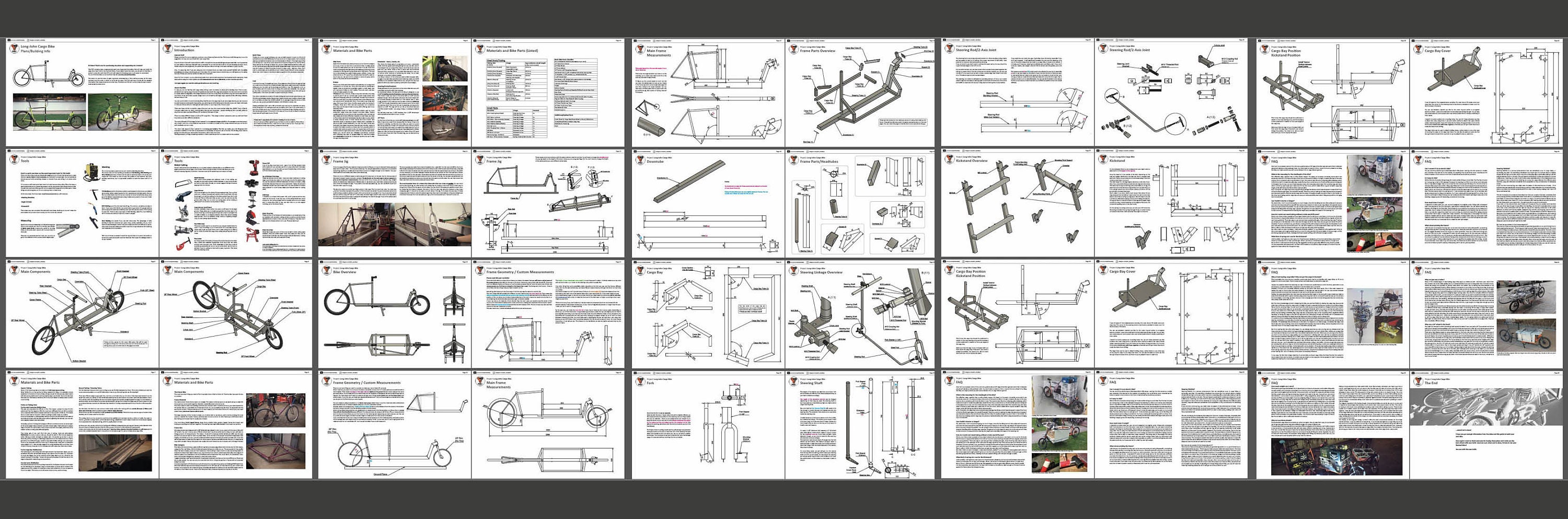 DIY Cargo Bike Plans and Blueprints Building Info and 3D - Etsy