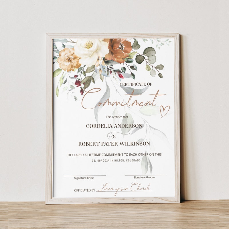 Commitment Documents - Etsy
