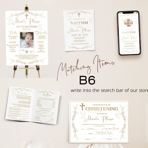 Gold Baptism Milestone Template, Angel Baptism Chalkboard Sign, First ...