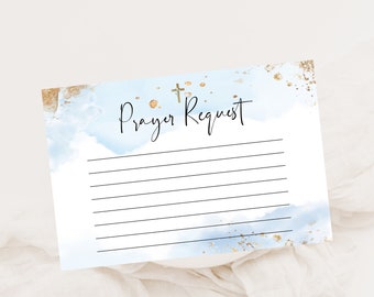 Prayer Request Card Bible Study Small Group Supplies - Etsy