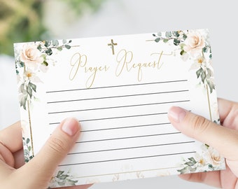 Prayer Request Card Bible Study Small Group Supplies - Etsy