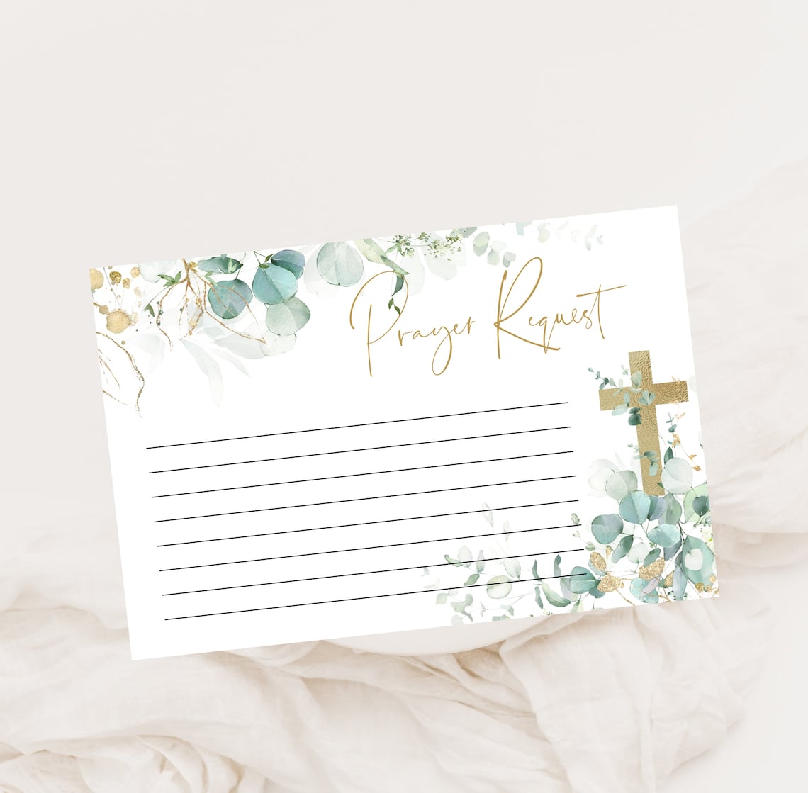 Eucalyptus Prayer Request Cards Printable Affirmation Card - Etsy