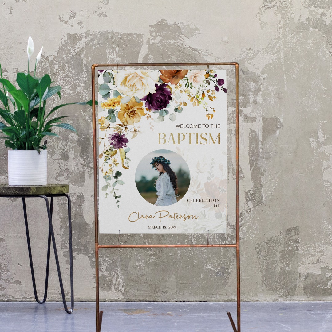 Baptism Welcome Poster Lds Baptism Christening Welcome Sign - Etsy