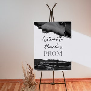Prom Welcome Sign, Junior and Senior Prom Poster, Prom Decorations ...