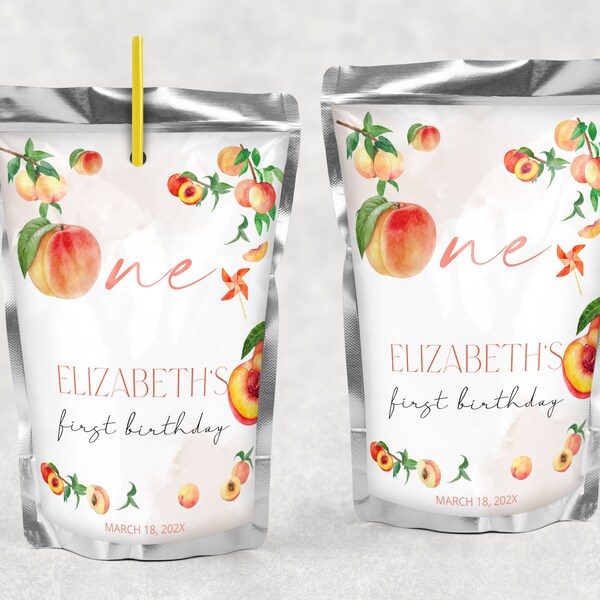 Peach Labels - Etsy