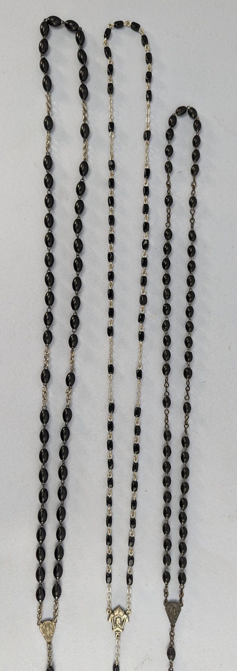 Three Vintage Rosaries Rosary Prayer Beads, Catholicism Roman Catholic ...