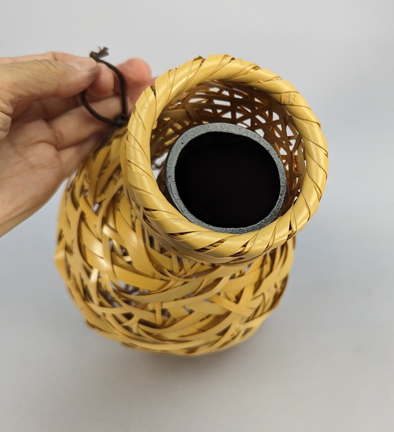 Vintage Japanese Japan Ikebana Chabana Hanaire Flower Arranging Basket ...