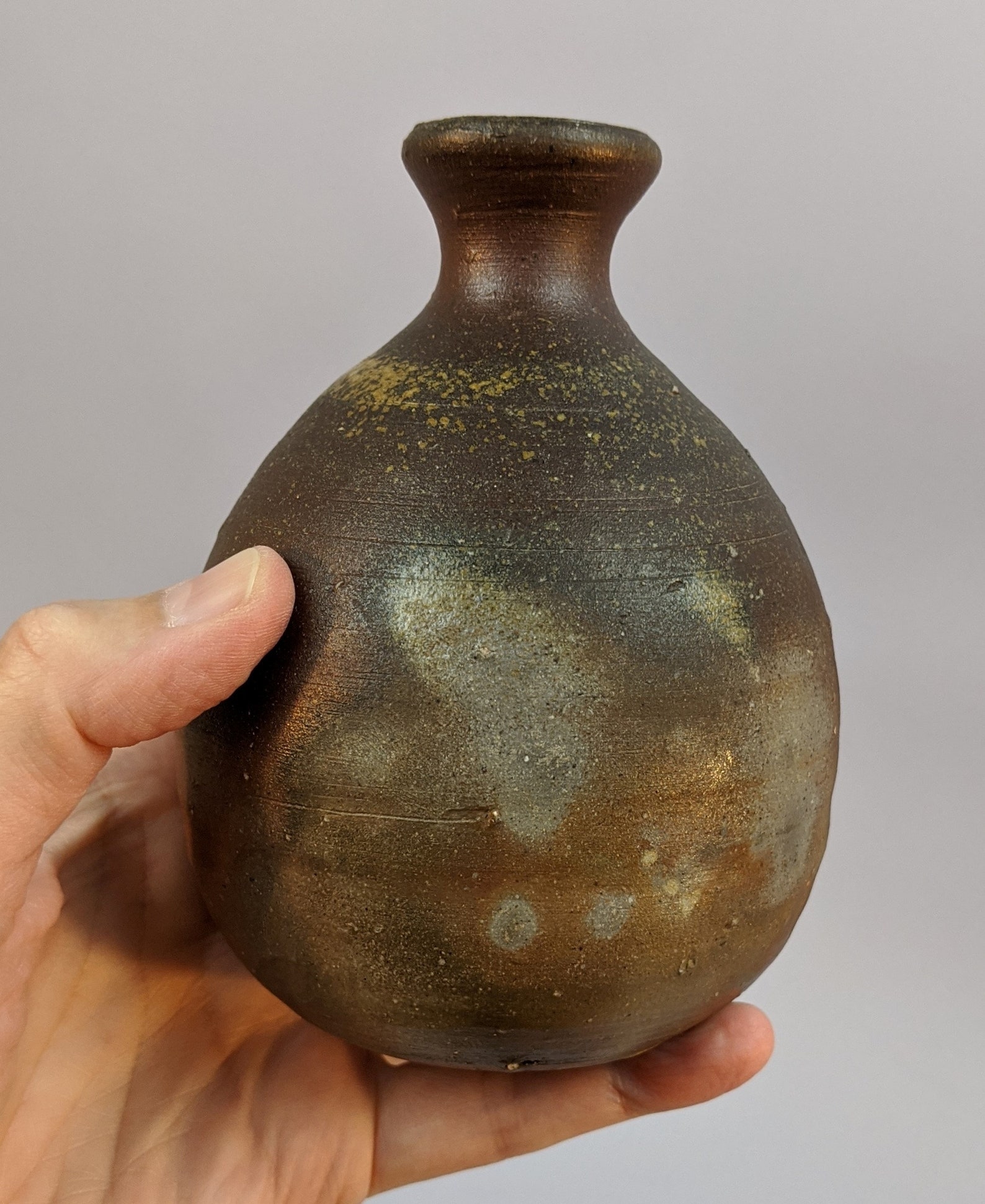 Vintage Japanese Bizen Ware Bizen-yaki Tokkuri Sake Pitcher or Vase ...