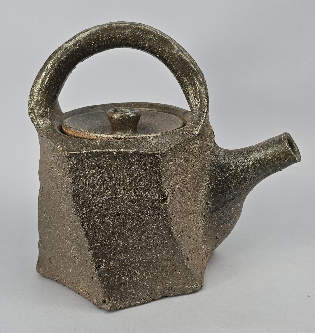 Large and Unusual Vintage Japanese Iga or Shigaraki Ware Tea Pot Teapot ...
