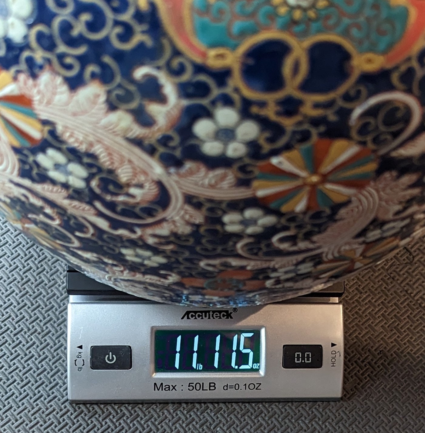 Huge Vintage Chinese Porcelain Covered Ginger Jar Finely Decorated ...