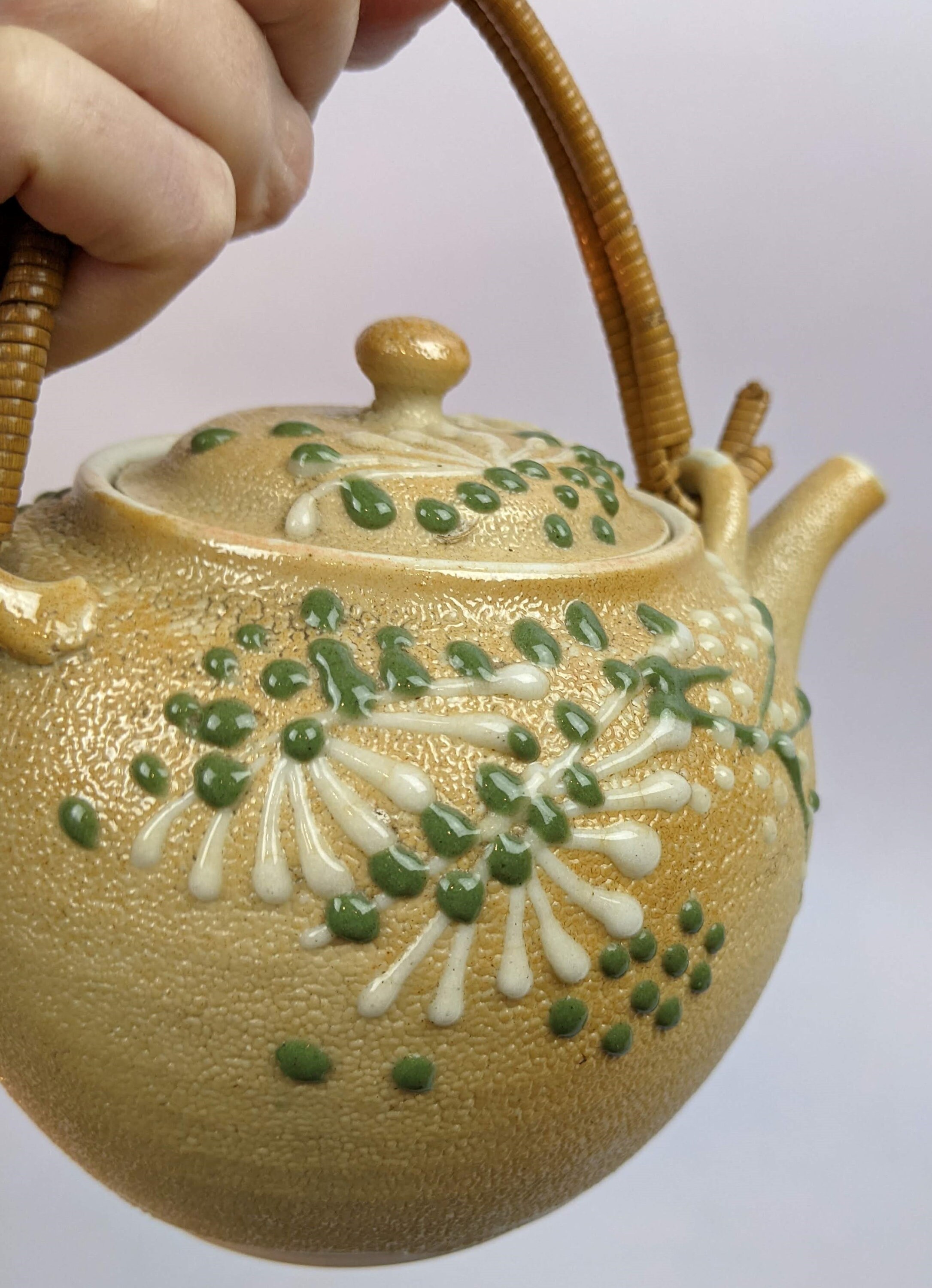 Vintage Taisho or Showa Japanese Porcelain Teapot, Possibly Banko Ware ...