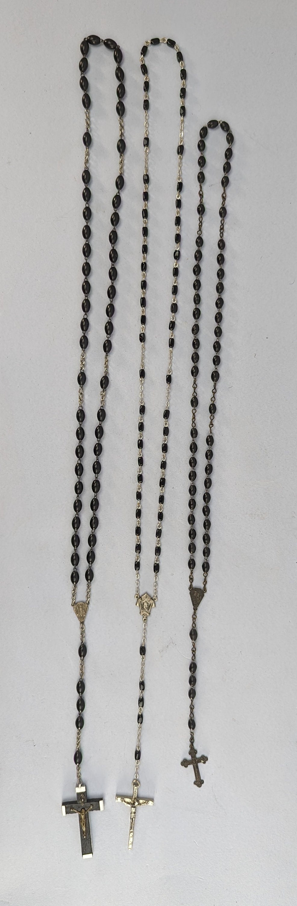 Three Vintage Rosaries Rosary Prayer Beads, Catholicism Roman Catholic ...