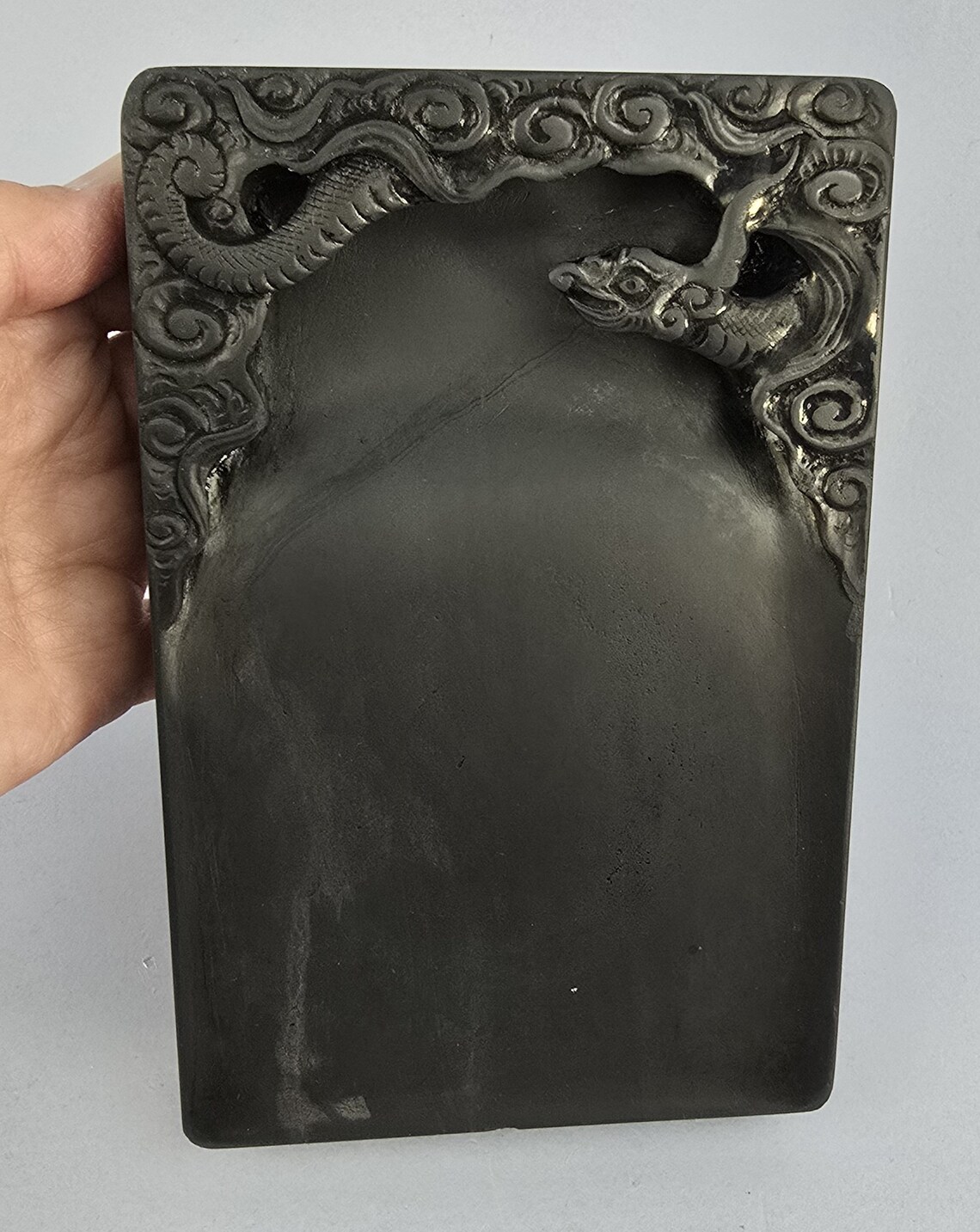 Vintage Japan Japanese Slate Inkstone Ink Stone Nachiguro Kylin Qilin ...